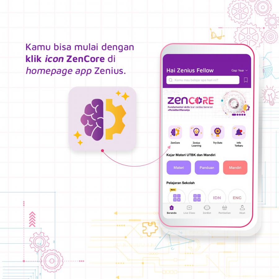 Fitur Baru Zenius Education "ZenCore" Meningkatkan Kemampuan Dasar Pengguna